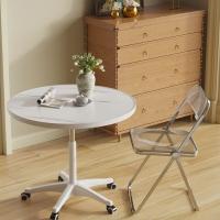 China Movable Coffee Side Table Dining , Living Room Bedroom Snack Rack Bedside Mini With Wheels for sale