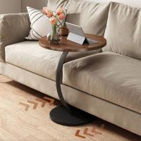 China Modern MDF+Metal Side Table for Home Small Storage Rack for Living Room or Balcony Furniture for Spaces for sale