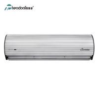 China 2025 New Arc Shape Aluminum Cooling Air Curtain For Ventilation Commercial Buildings 20m/s for sale