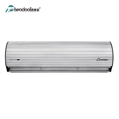 China 2025 New Arc Shape Aluminum Cooling Air Curtain For Ventilation Commercial Buildings 20m/s for sale