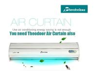 China Fashion Wind Residential Air Curtain 1-2m Length For Door Entrance With R/C for sale