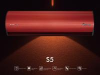 China Super Thin Red Door Air Curtains For Large - Scale Shopping Malls 220v-50/60Hz for sale