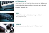 China Remote Controlling Aluminum Silver Compact Air Curtains For Door 9-11m/s for sale