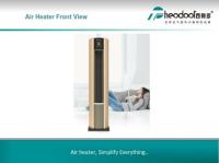 China 2025 Luxury Cylinder PTC Heating Elements Warm AC Fan Heater For Commercial Place At 6-15KW for sale
