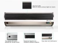 China 5G Silver Wind Air Curtain 2000m³/h 230V AC/DC Motor for sale