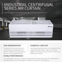 China Heavy Duty Industrial Air Curtain with 25m/s Air Flow Speed and Single Phase or 3-Phase Power for Warehouse and Factory Use for sale