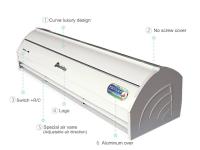 China Aluminum Sand Blasting Commercial Door Air Curtain , Modern Decoration For Door Entrance And Exit for sale