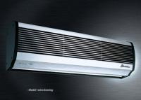 China White Low Wind Resistance Electric Warm Air Curtain Heater 180cm / 150cm for sale