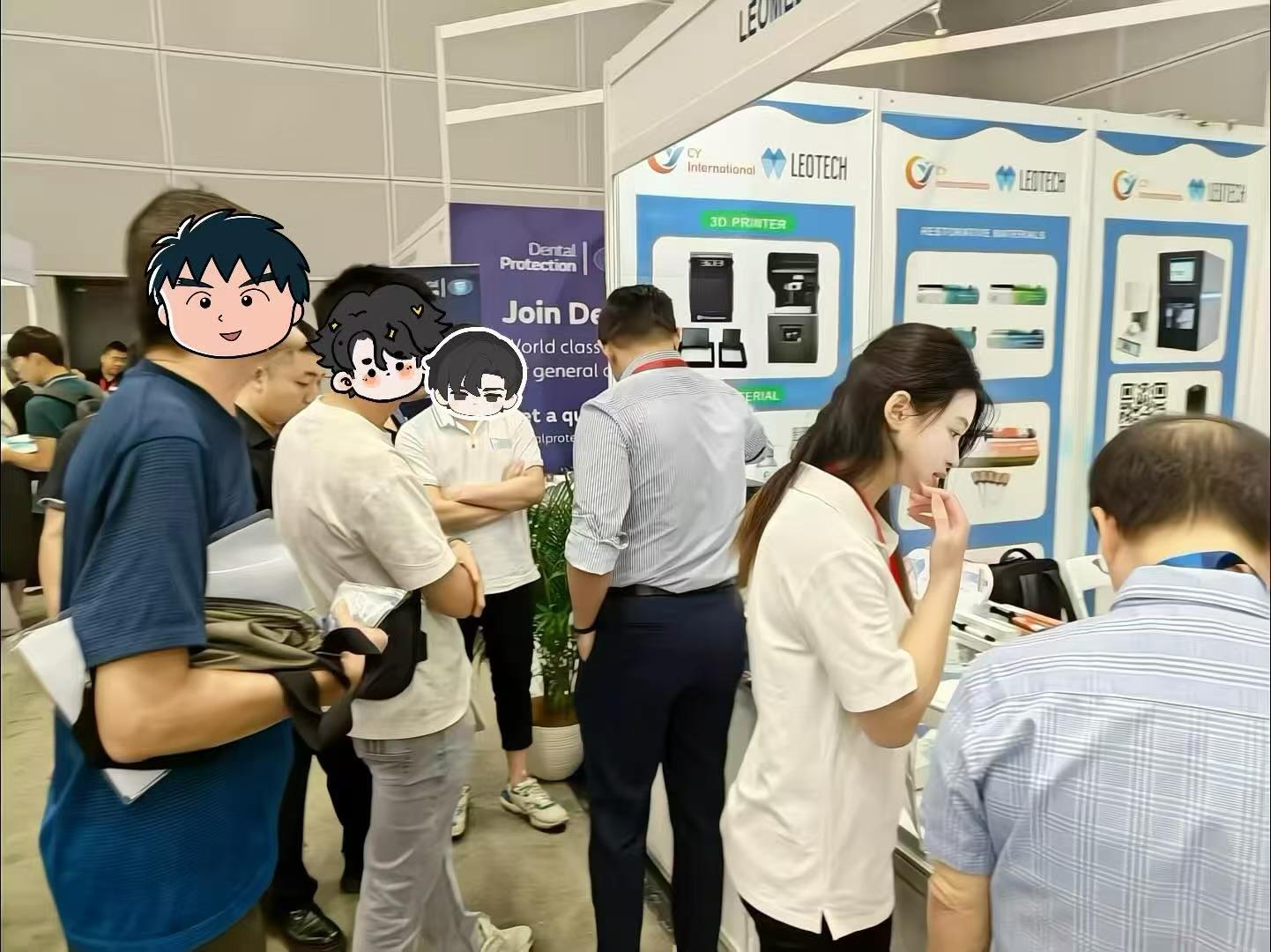 Product demonstration at the booth