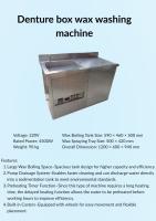 China Dental Wax Boiling Machine 4500W 590x460x500mm Tank for Dental Lab Wax Melting for sale