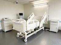 China DH-1-B Three-Function Electric Bed with Angle-Display Guardrails 125mm Silent Wheels for sale
