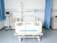 China Tri-Function Electric Hospital Bed ABS Headboard 2180x1020mm Height 465-785mm for sale