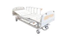 China Manual Double-Crank Nursing Bed 250kg Capacity Central Brake System Hospital Care for sale