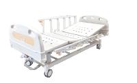 China Manual Double-Crank Nursing Bed 250kg Capacity Central Brake System Hospital Care for sale
