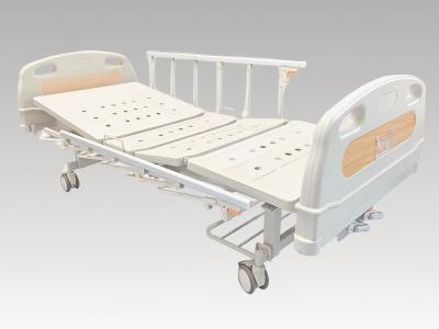 China Manual Double-Crank Nursing Bed 250kg Load Capacity Four-Wheel Independent Braking for sale