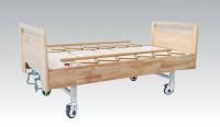 China Manual Double-Crank Nursing Bed 2100x900mm Wooden Headboard Upholstered or Perforated for sale