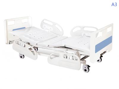 China Dual-Layer Manual Nursing Bed 2150x1080mm with Crank Adjustments for Hospital Care for sale
