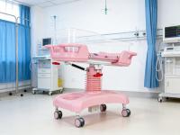 China Height-Adjustable ABS Baby Crib 850-1000mm Transparent Inclining Bassinet Locking Casters Model A24 ABS-1 for sale