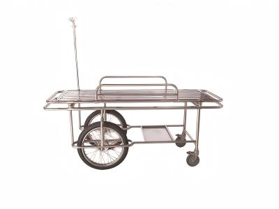 China 304 Stainless Steel Stretcher Trolley 1950x600mm Custom Size Hospital Patient Transport for sale