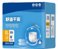 China Comfort Dry Adult Diapers 1200ml Absorbency Double Layer Core Breathable PE Backsheet M L XL for sale