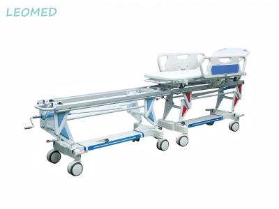 China Height Adjustable Patient Transfer Bridge 3920mm Aluminum Rails Central Brake Model B1 for sale