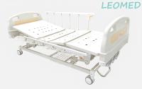 China Manual Three-Crank Nursing Bed B1-3 2130x980x450-800mm Curved Guardrails Cold-Rolled Steel Pan for sale