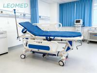 China Luxury ABS Stretcher Trolley B2 1930x760mm Adjustable Backrest 65° Height 500-800mm Silent Casters for sale