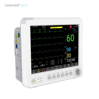 China Multi-Parameter Bedside Patient Monitor with 12.1 Inch Color TFT LCD and 7 Display Interfaces for Critical Care for sale