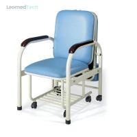 China Hospital Attendant Chair Bed Foldable Visitor Chair Space-Saving Design for sale