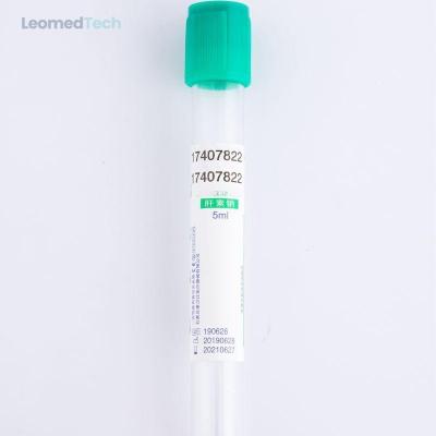 China Heparin Blood Collection Tube Sodium Lithium Green Top Plasma Chemistry for sale