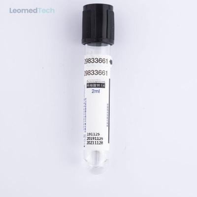 China Sodium Citrate Blood Collection Tube 1:4 ESR Black Top 3.8% for sale