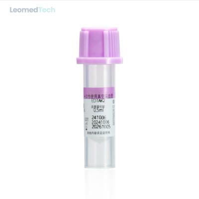 China Micro Blood Collection Tube PP 0.5 / 1 mL Neonatal Capillary Sampling for sale