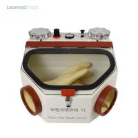 China Dual Pen Dental Sandblasting Machine with 0.4 MPA Pressure and 10KW Power for Restorative Dentistry Surface Preparation for sale