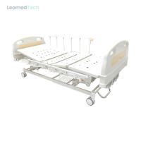 China Manual Three-Crank Nursing Bed B1-3 2130x980x450-800mm Curved Guardrails Cold-Rolled Steel Pan for sale
