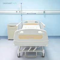 China Manual Three-Crank Nursing Bed B1-3 2130x980x450-800mm Curved Guardrails Cold-Rolled Steel Pan for sale