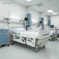 China DH-III Electric Hospital Bed 6 Medical Motors Nurse Control Panel Full Guardrails 250kg Capacity for sale