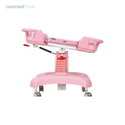 China Height-Adjustable ABS Baby Crib 850-1000mm Transparent Inclining Bassinet Locking Casters Model A24 ABS-1 for sale