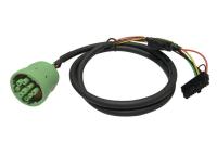 China Green J1939 Deutsch 9 Pin Female to Molex 20 Pin Female Cable 32V 3A Fuse for sale