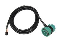 China Green Deutsch 9-Pin J1939 Female Male Pass-through to Molex 6 Pin Female Cable 20AWG for sale
