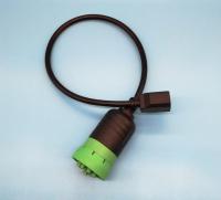 China Green Round Deutsch 9 Pin Type 2 J1939 Female to RJ45 Female Cable 20AWG for sale