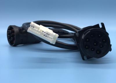 China Deutsch 9 Pin J1939 Female to Yazaki 20 Pin Female and J1939 Male Splitter Y Cable 20AWG for sale