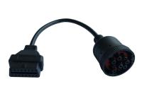China Type 1 Deutsch 9 Pin J1939 Female to J1962 OBD2 OBDII 16 Pin Female Cable 20AWG for sale