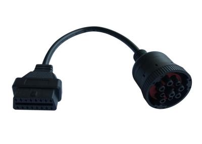 China Type 1 Deutsch 9 Pin J1939 Female to J1962 OBD2 OBDII 16 Pin Female Cable 20AWG for sale