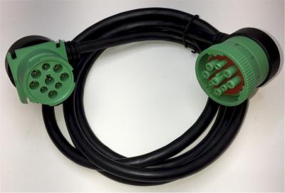 China Right Angle Deutsch 9 Pin J1939 Female to Male Cable 18AWG 90 Degree for sale