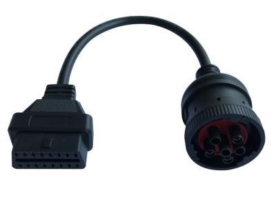 China Deutsch 6 Pin J1708 Female to OBD2 16 Pin J1962 Female Cable 20AWG for sale