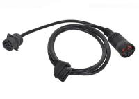 China Deutsch 9 Pin J1939 Female to OBDII Female and 9 Pin Male CAN Bus Y Cable 20AWG for sale
