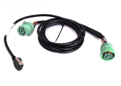 China Deutsch J1939 9 Pin Female to HD15 Female and J1939 Male Splitter Y Cable 18AWG for sale