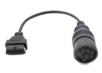 China J1939 9-Pin Deutsch Female to OBD2 16-Pin Female CAN Bus Cable 20AWG for sale