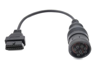 China J1939 9-Pin Deutsch Female to OBD2 16-Pin Female CAN Bus Cable 20AWG for sale