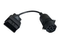 China Deutsch 9 Pin J1939 Male to J1962 OBD2 OBDII Male CAN Bus Cable 20AWG for sale